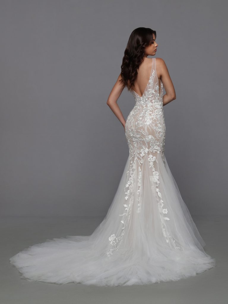 3d Floral Applique Wedding Dresses For 2023 Davinci Bridal