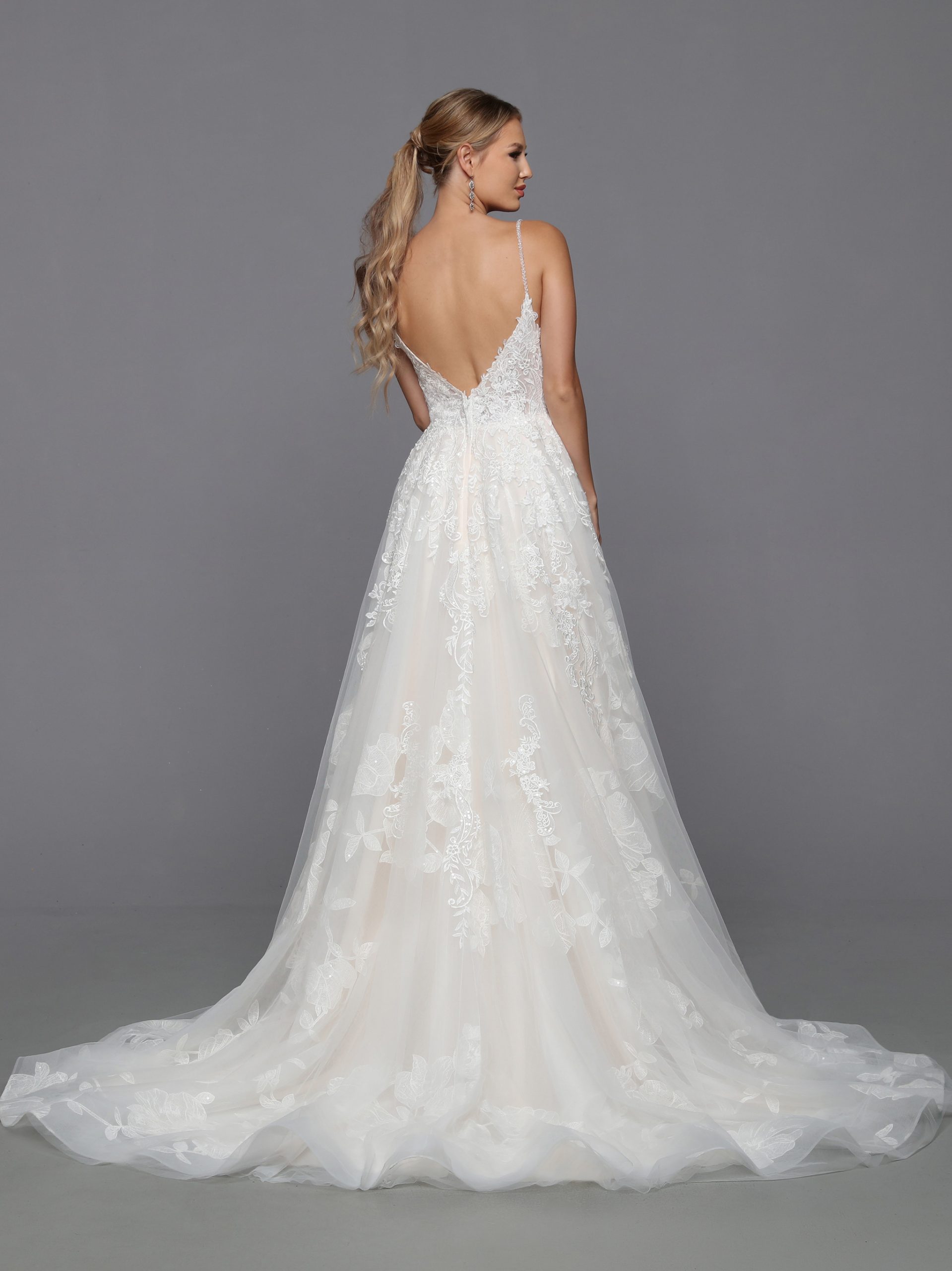 3d Floral Applique Wedding Dresses For 2023 Davinci Bridal
