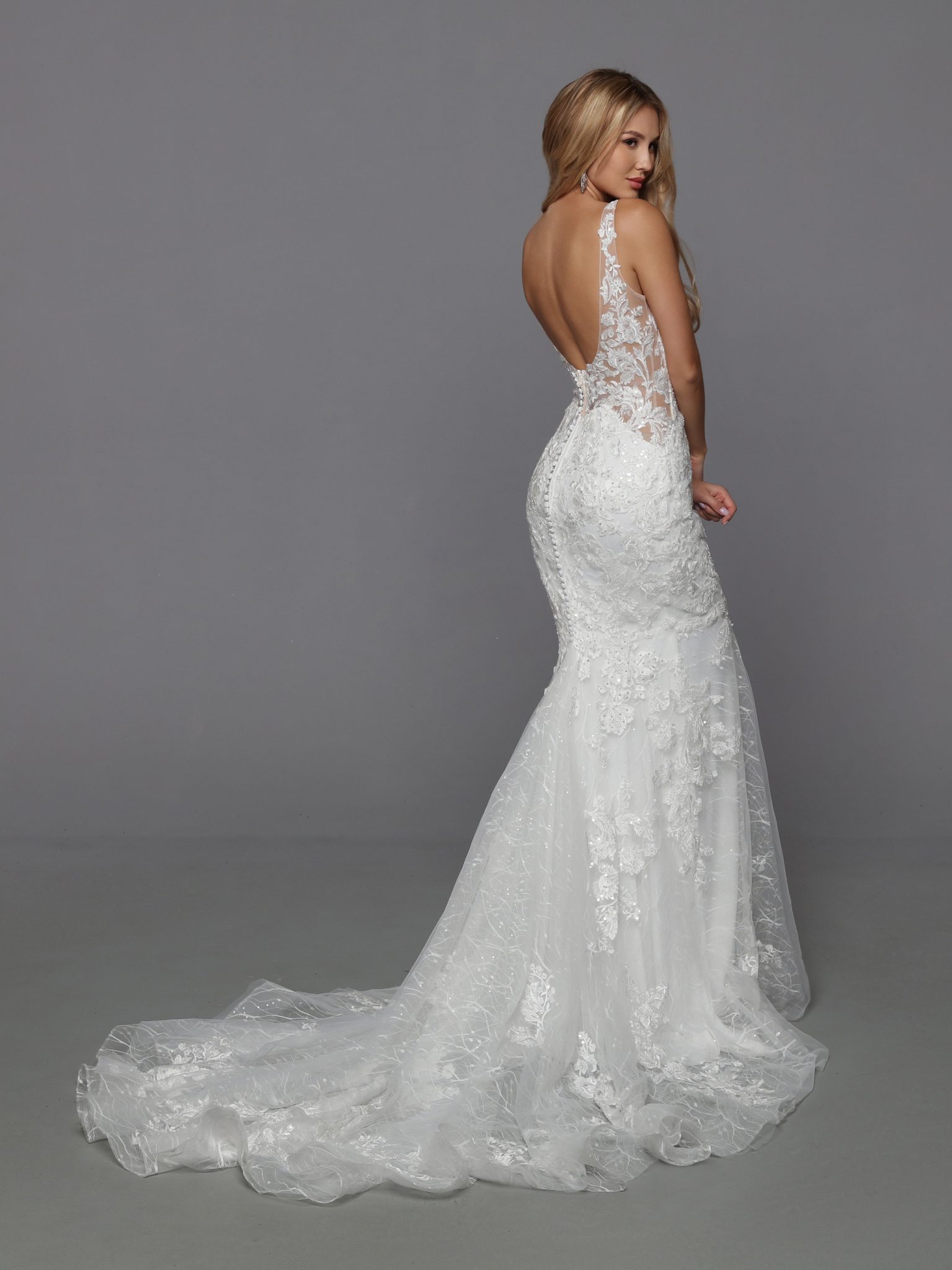 3d Floral Applique Wedding Dresses For 2023 Davinci Bridal